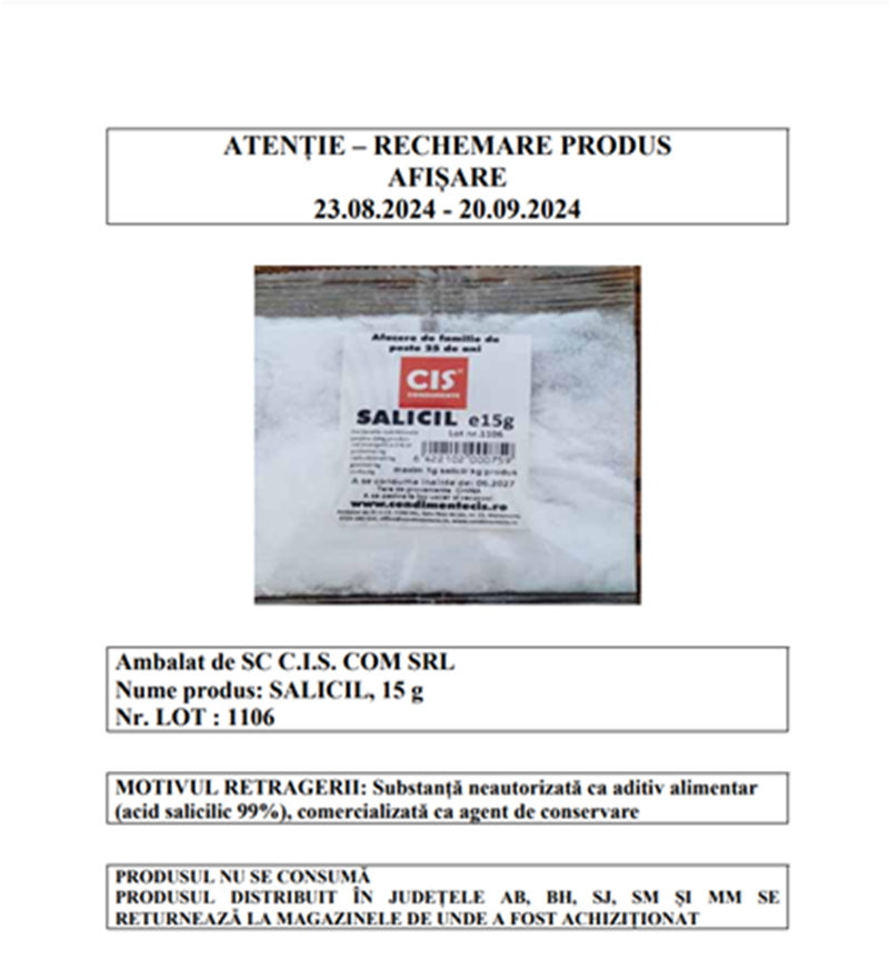 Salicilul este retras de pe rafturile magazinelor - Radio Romania Cluj