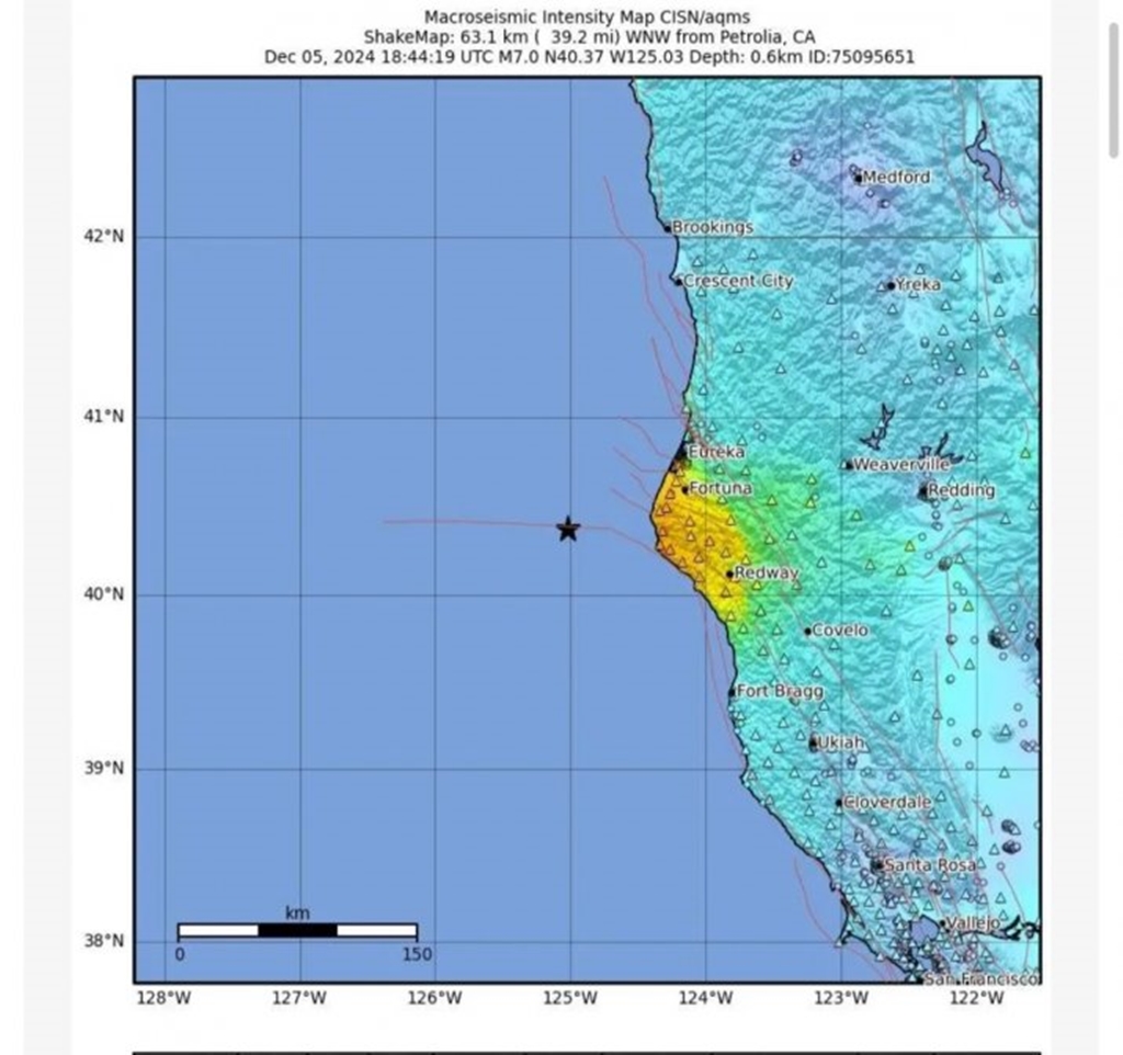 Largul coastelor Californiei, zguduit de un cutremur de 7 grade - Radio ...
