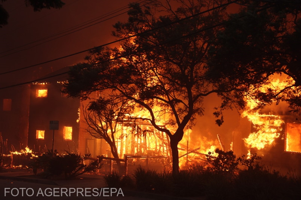 Incendii violente în zona Los Angeles - Radio Romania Cluj