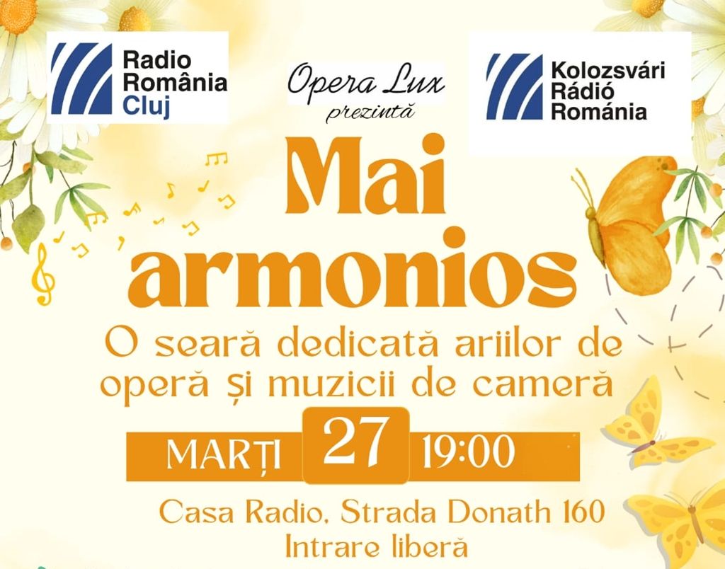 Armoniile primăverii – concert la Radio Cluj - Radio Romania Cluj